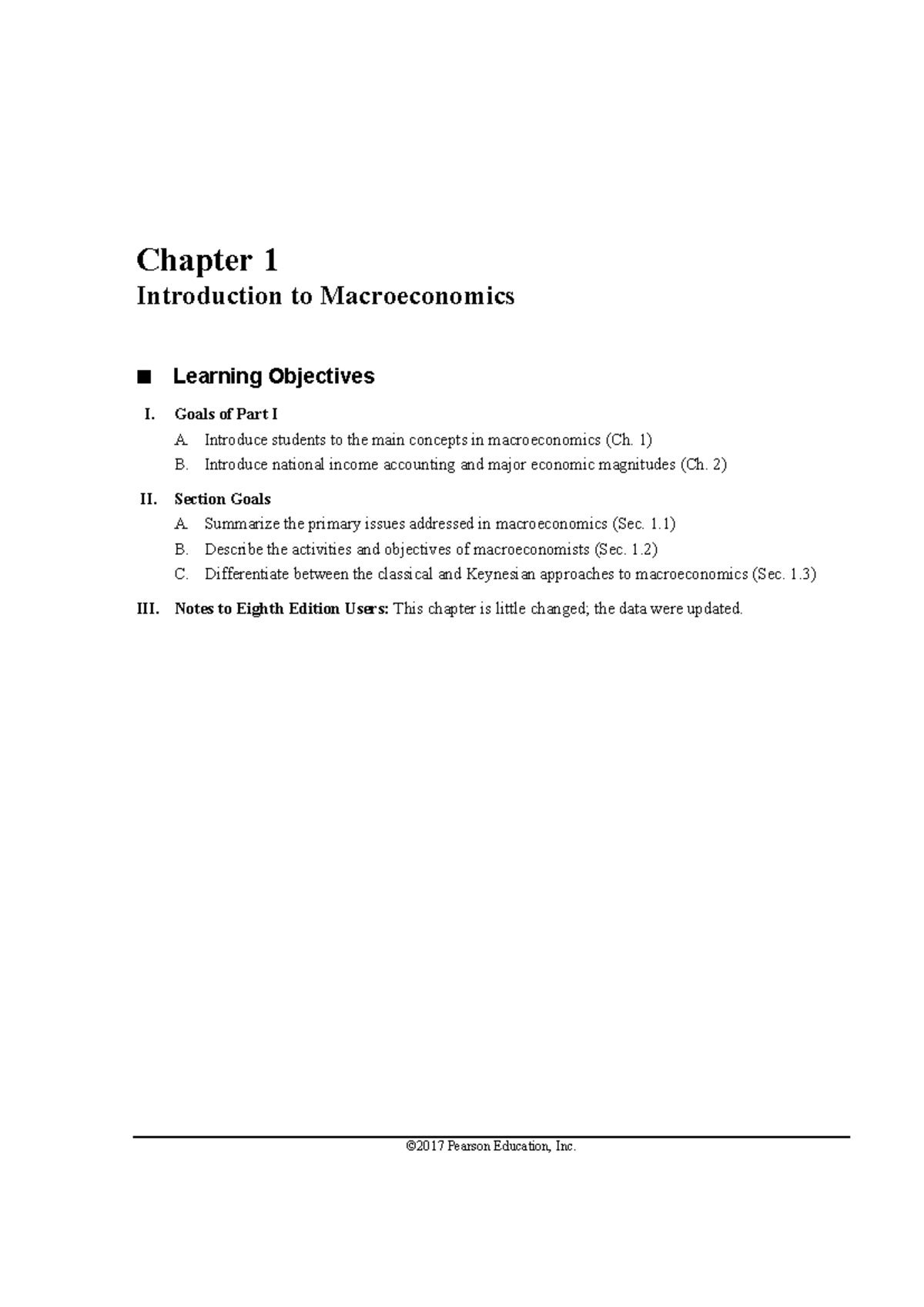 A04 ABC9E IM CH01 - Solution - Chapter 1 Introduction to Macroeconomics Learning Objectives I ...