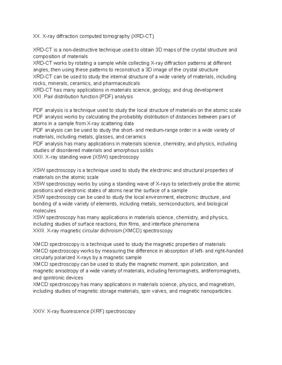 X-ray Characterization of Solid Materials (GEOL 396)#3 - XX. X-ray ...