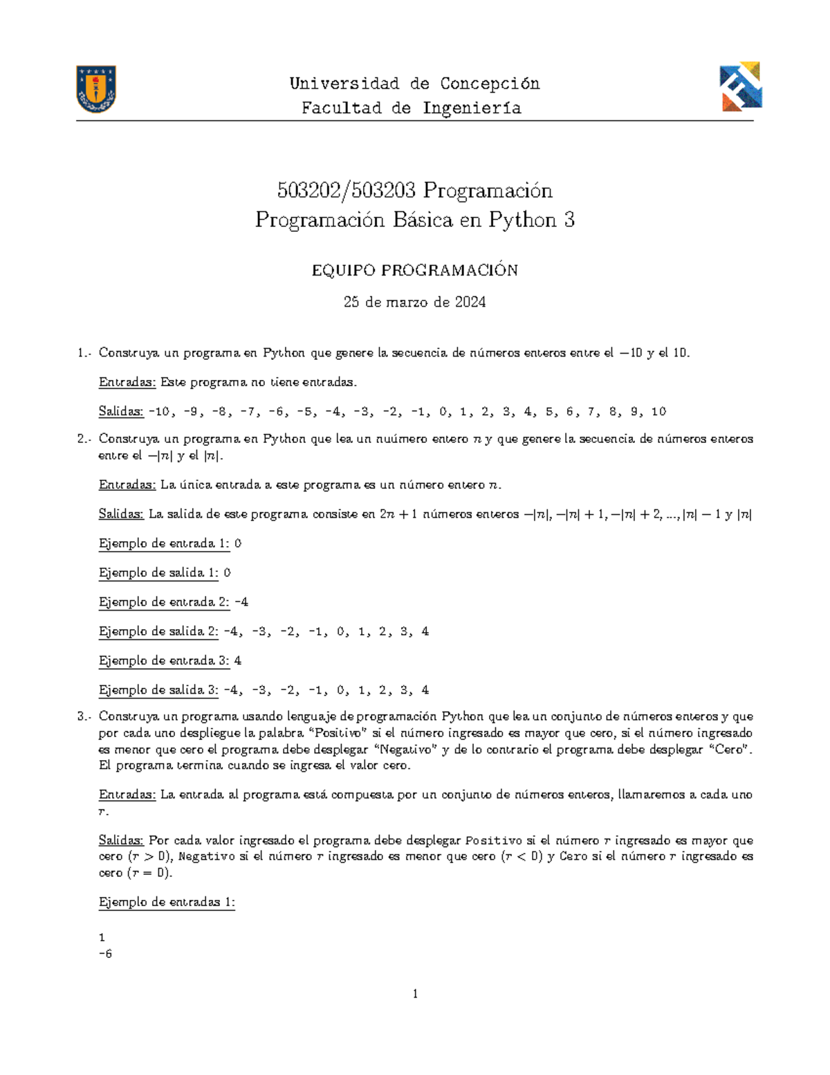 Clase 03 Programación Básica - resuelto - Universidad de Concepci ́on ...