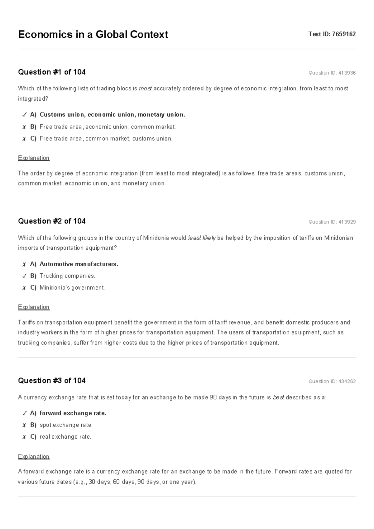 06 Economics in Global Context - Economics in a Global Context Test ID ...