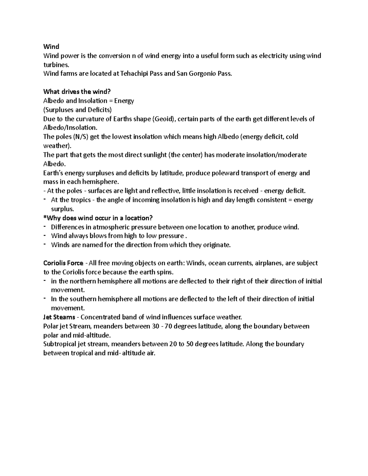 Wind Power Geography - Wind Wind power is the conversion n of wind ...
