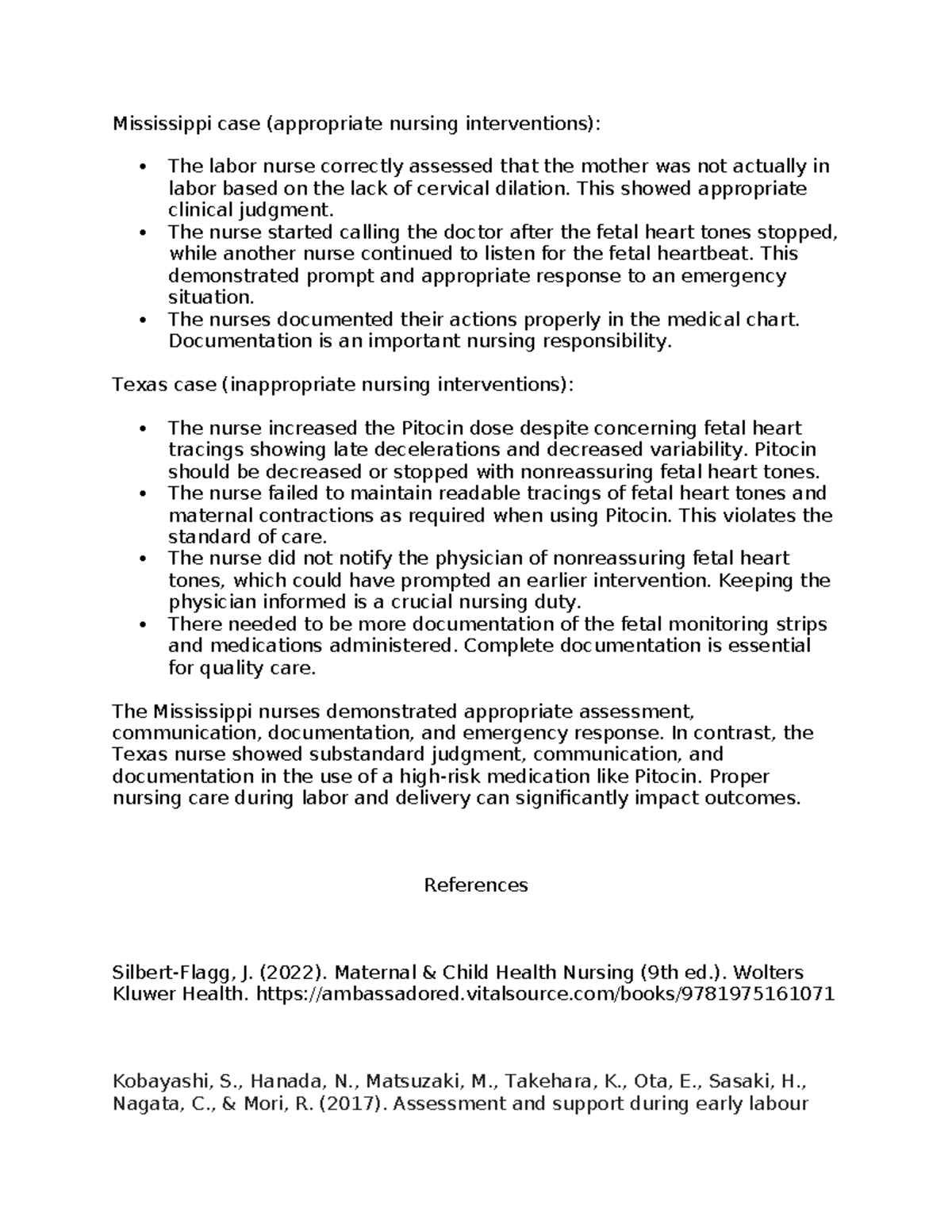 Module 01 Discussion – Nursing Law - Mississippi case (appropriate ...