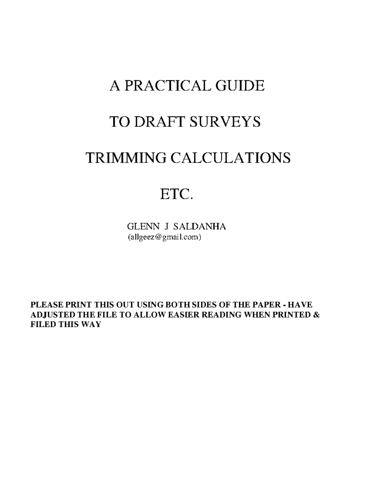 Practical-guide-to-draft-surveys compress - A PRACTICAL GUIDE TO DRAFT ...