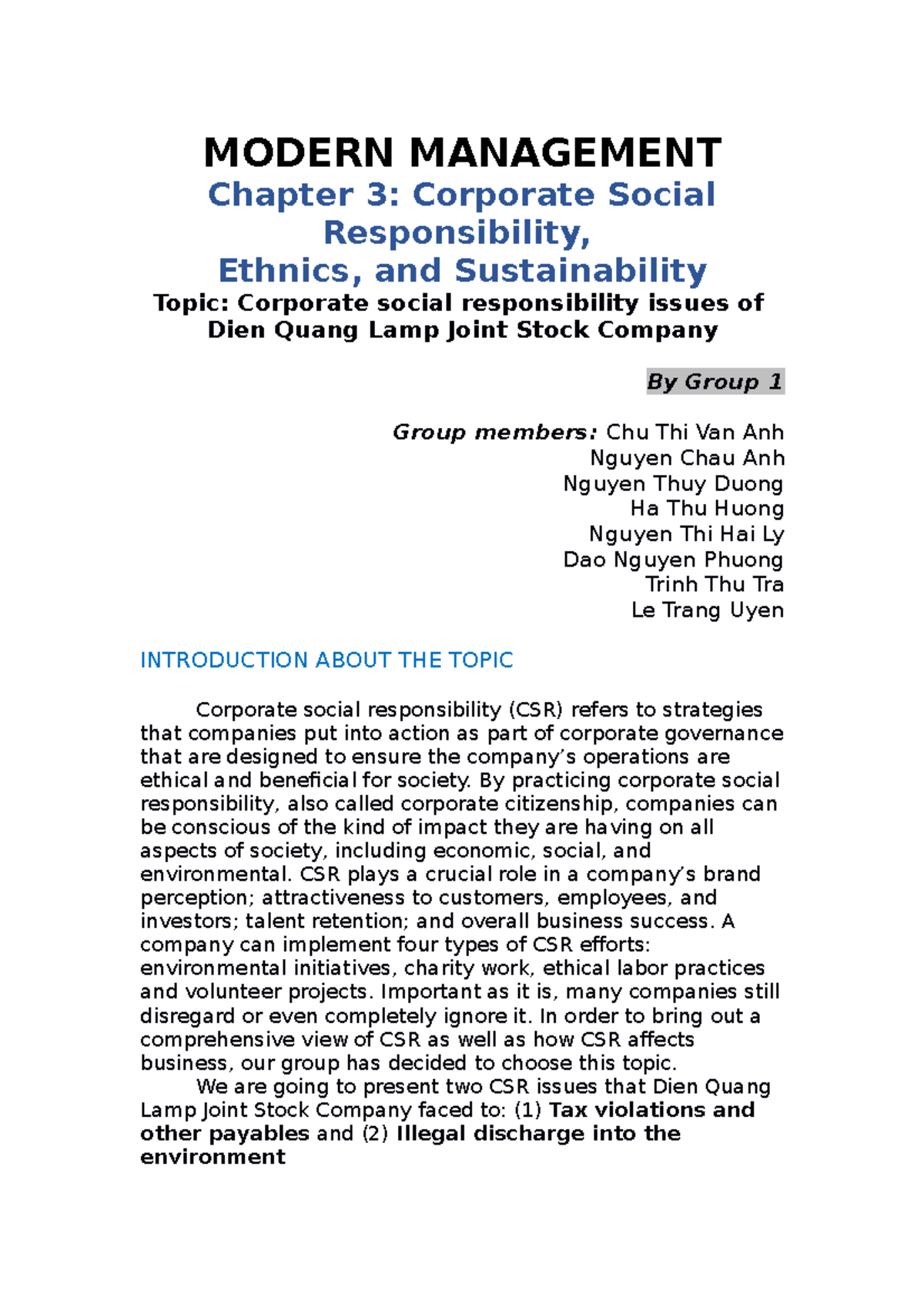 Modern Management - TÀI LIỆU VÀ GIÁO TRÌNH MÔN QUẢN TRỊ HỌC - MODERN ...