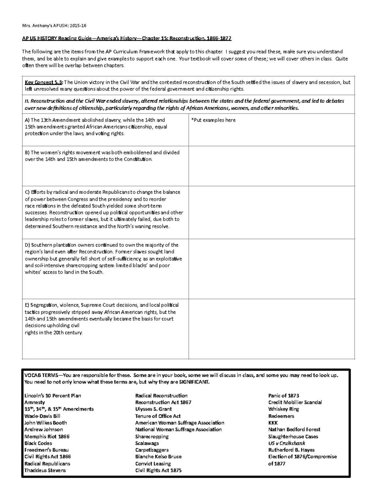 Henretta+Reading+Guide+-+Chapter+15 - AP US HISTORY Reading Guide ...