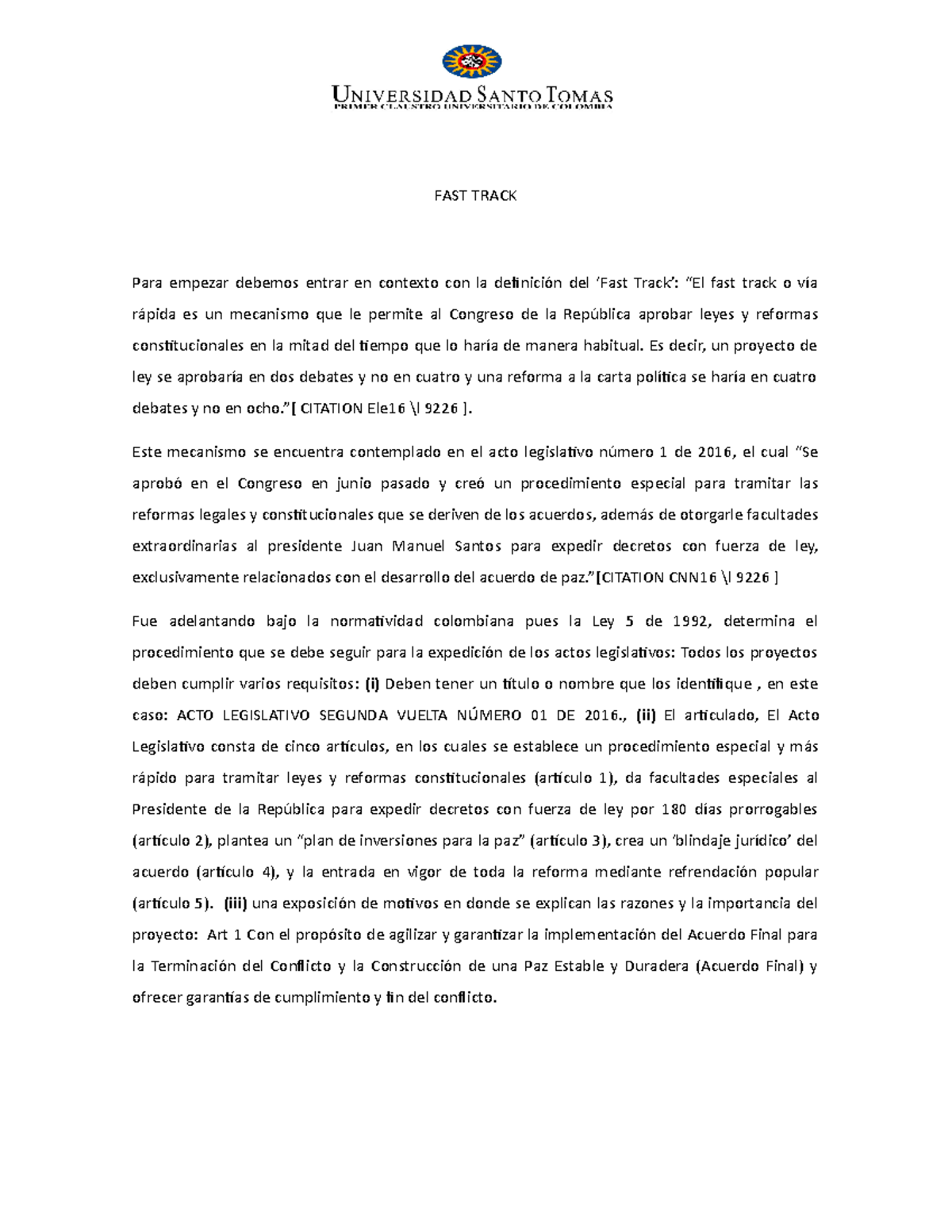 FAST Track - FAST TRACK Para empezar debemos entrar en contexto con la ...