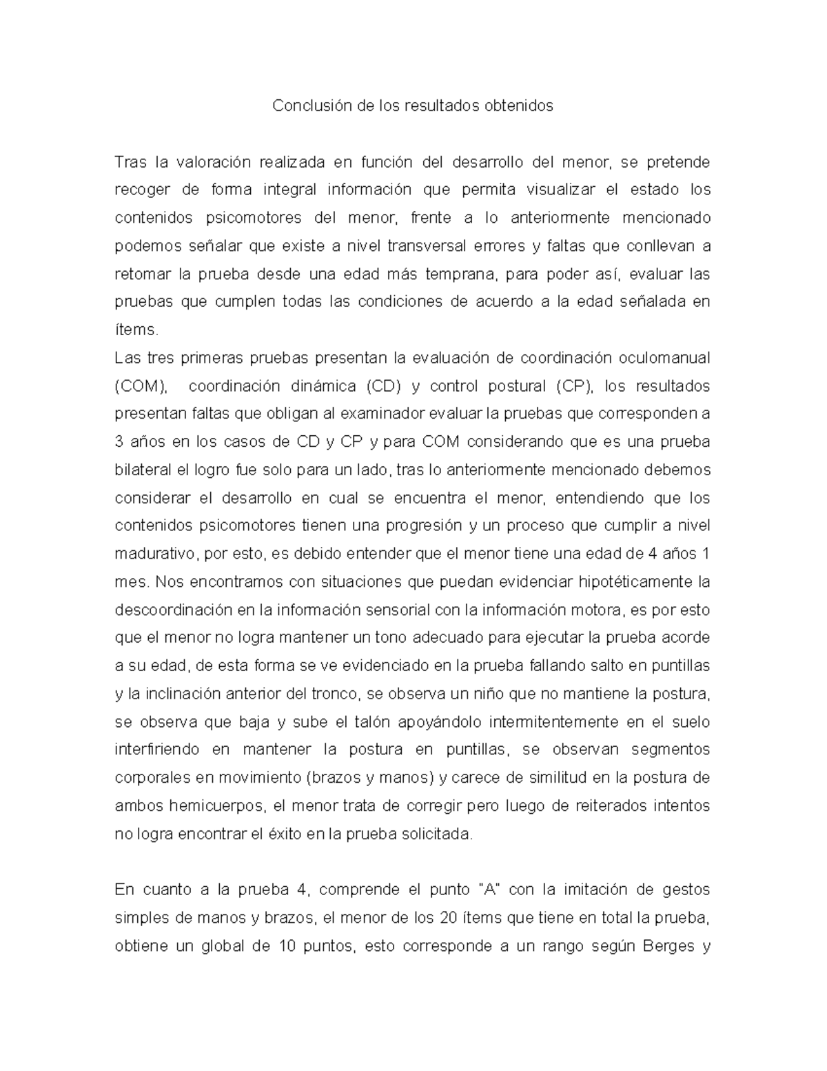 Ensayo picq y vayer - leer - Conclusión de los resultados obtenidos ...