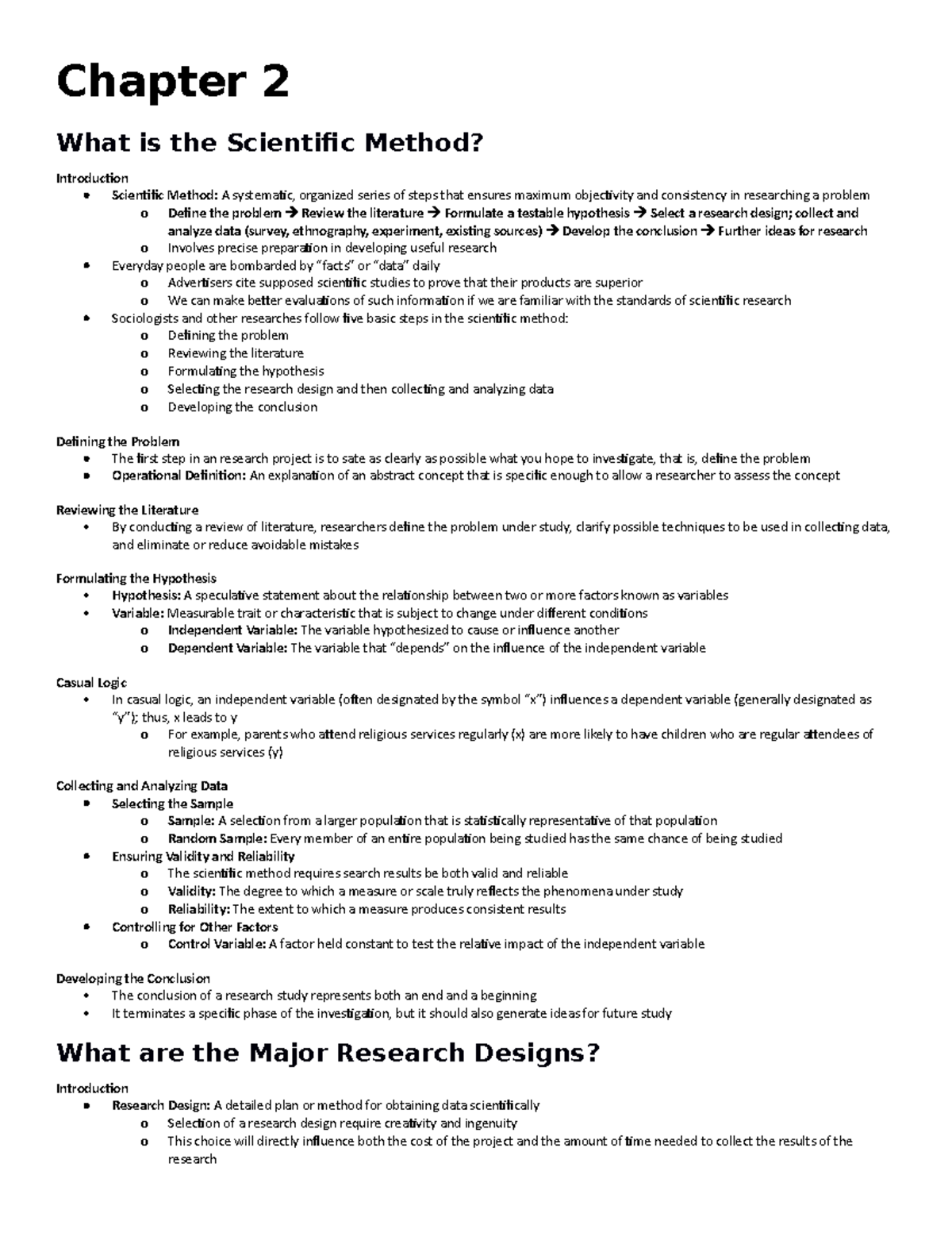 Sociology Chapter 2 - Jana Grekul - Chapter 2 What is the Scientific ...