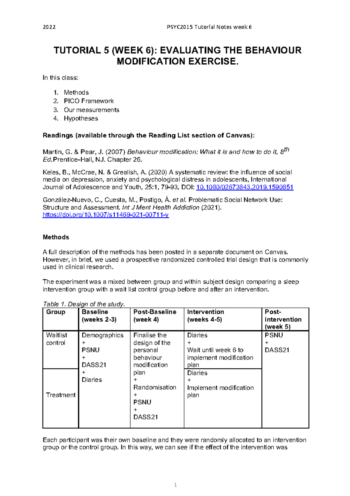 2023 Week 6 Tutorial Project Debrief - TUTORIAL 5 (WEEK 6): EVALUATING THE BEHAVIOUR ...