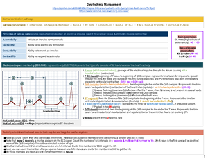 313 Exam 1 - Cardiac Dysrhythmias - Dysrhythmia Management - Studocu
