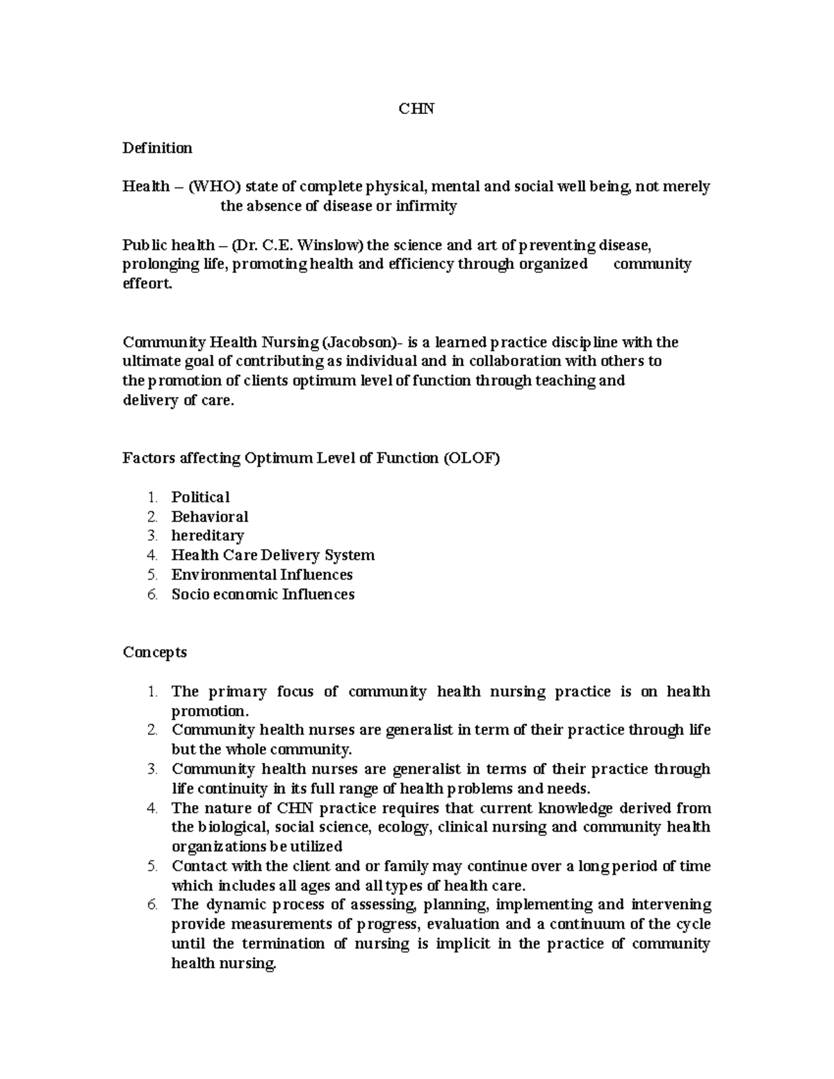 Copy of chn - Techniques - CHN Definition Health – (WHO) state of ...