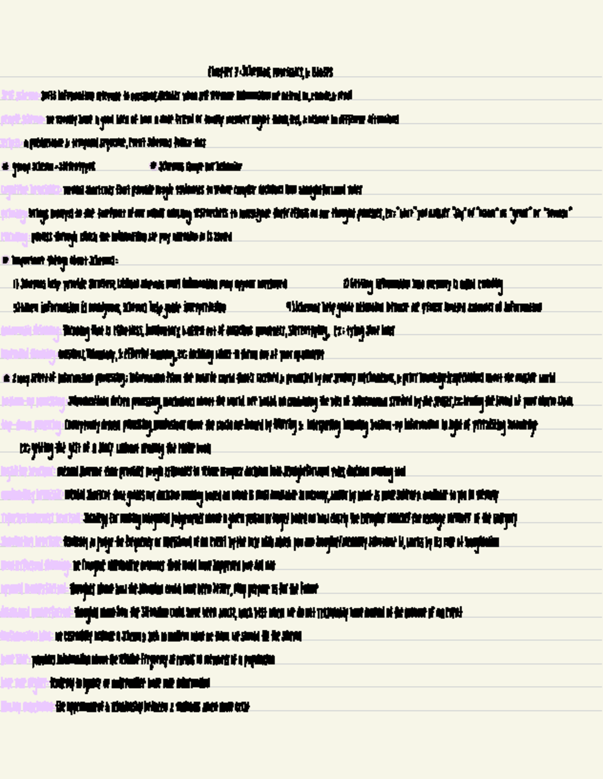 Social Psychology: Ch 7 Schemas, Heuristics and Biases - Chapter 7 ...