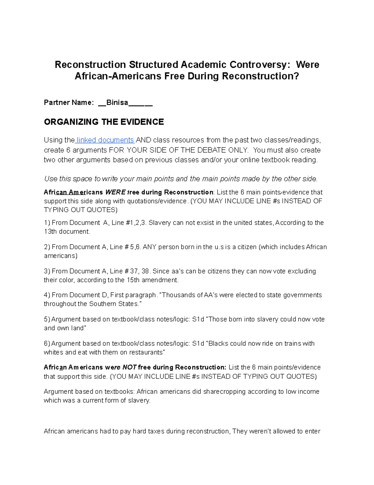 Copy of Reconstruction SAC GT - Reconstruction Structured Academic ...