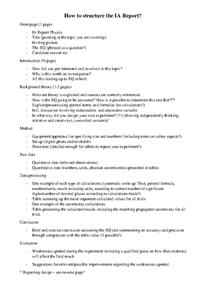 Lab report formatting - How to format a physics lab - Addison Compher ...