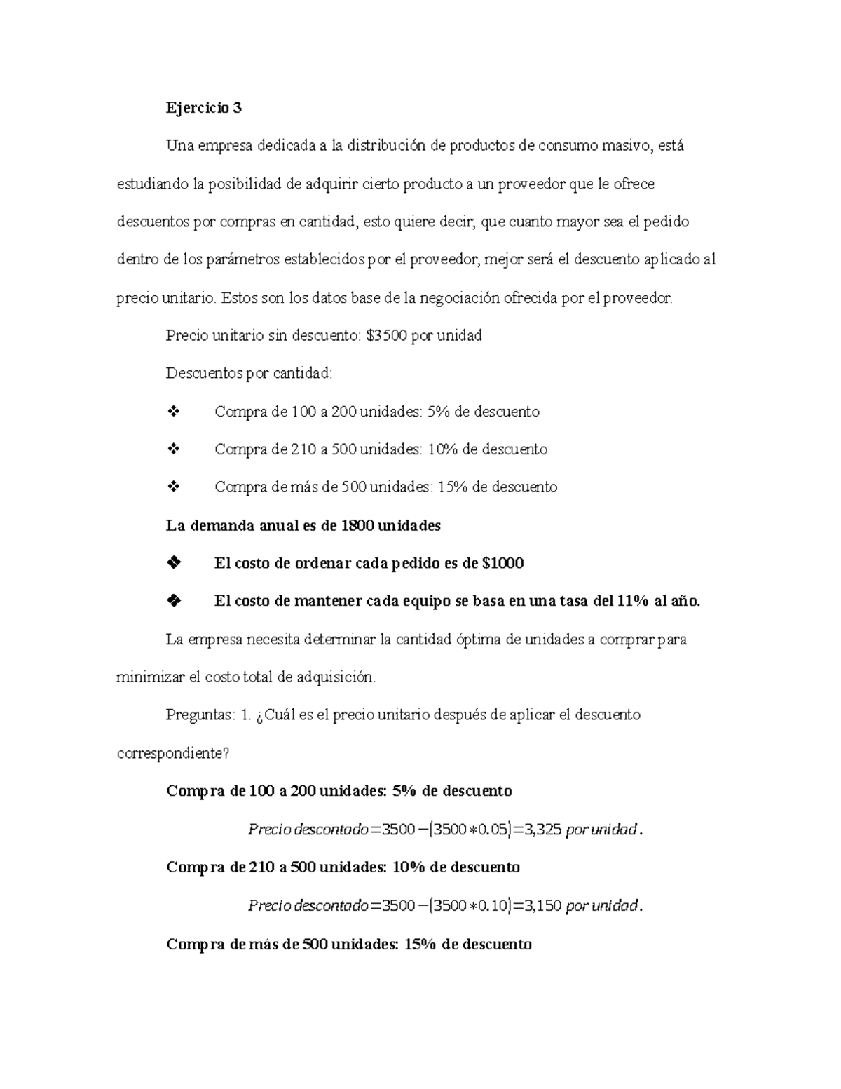 Ejercicio 3 - fase 2 - Ejercicio 3 Una empresa dedicada a la ...