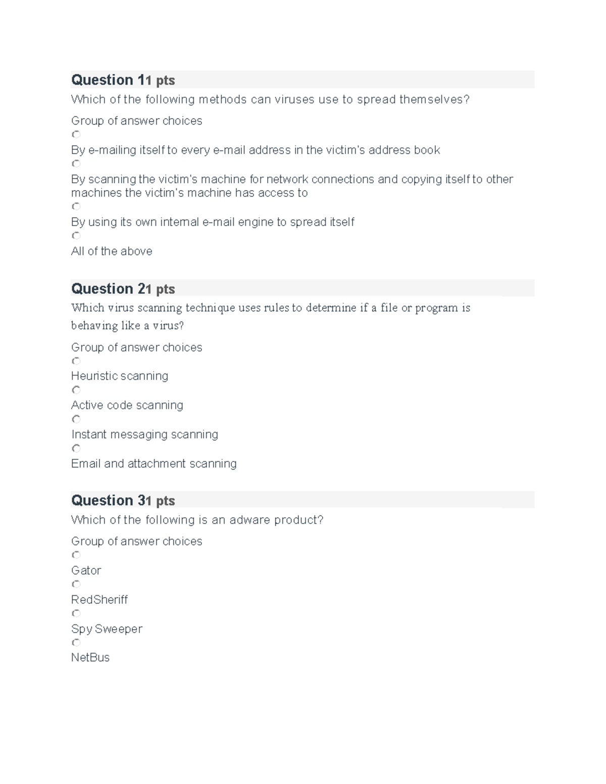 Seccond quizz exam - This is a business course essays for students ...