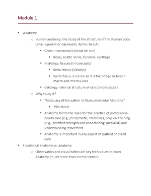 Anatomy case study questions - 1. Discuss the significance of clinical ...