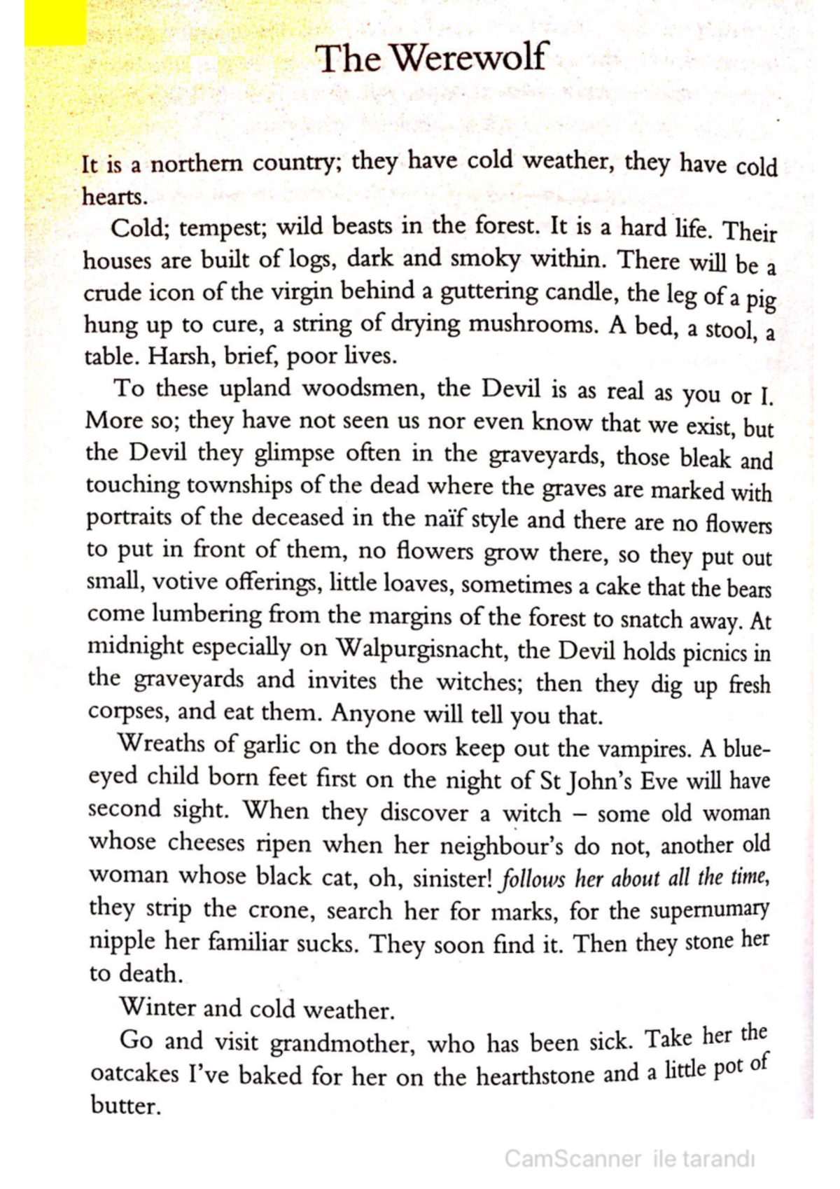 The werefolf - the pdf oh Werewolf - English language and literature ...