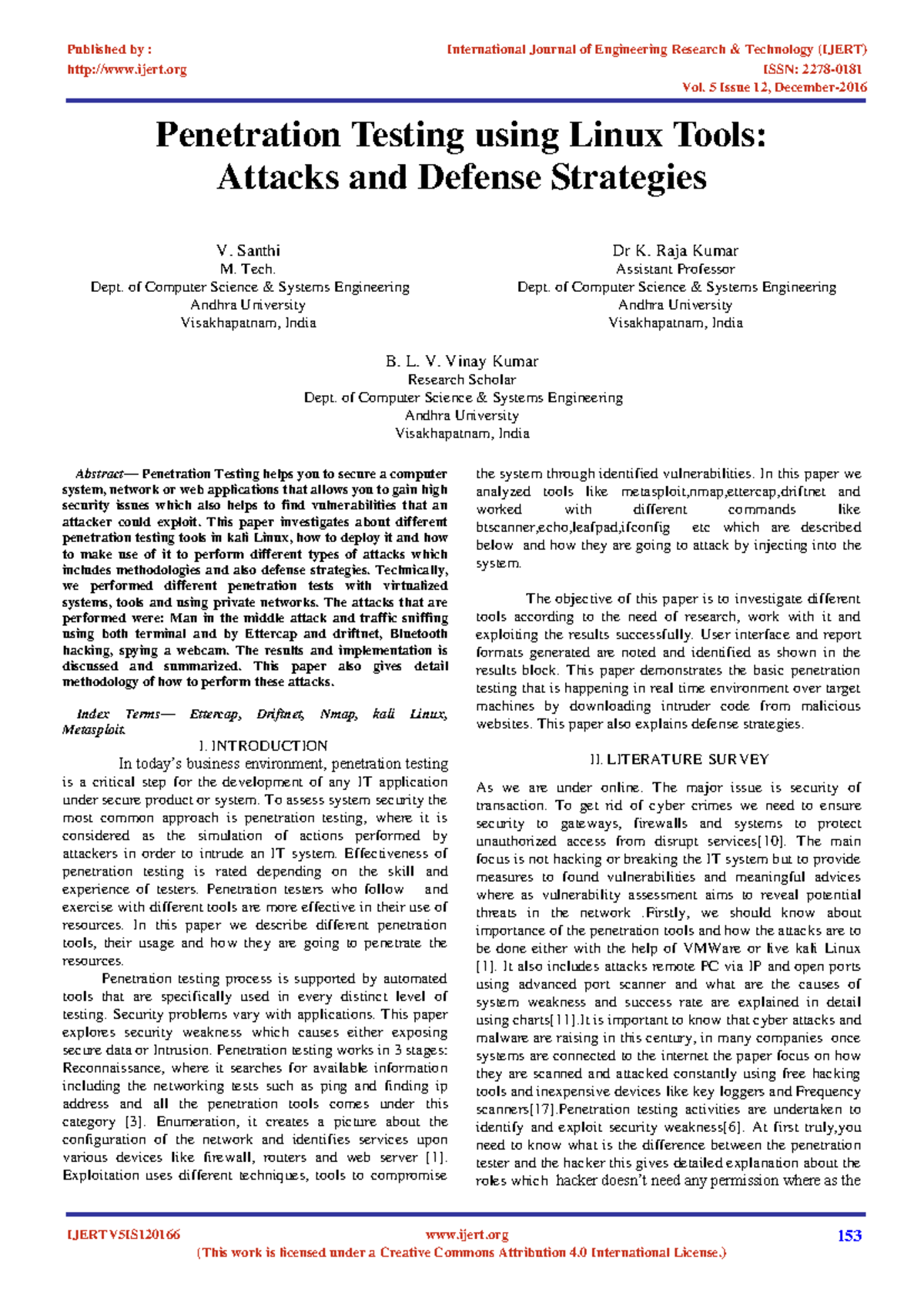 Penetration testing using linux tools attacks and defense strategies ...