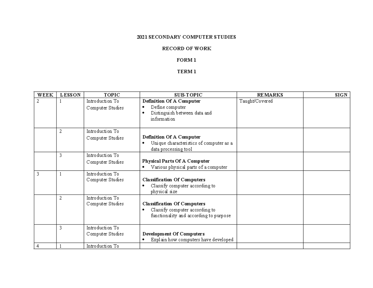 2021-form-1-log-on-computer-studies-records-of-work-term-1-25-21-jun-10 ...