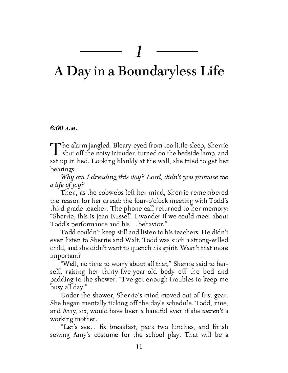 Boundaries - A Day in a Boundaryless Life - 11 1 A Day in a ...