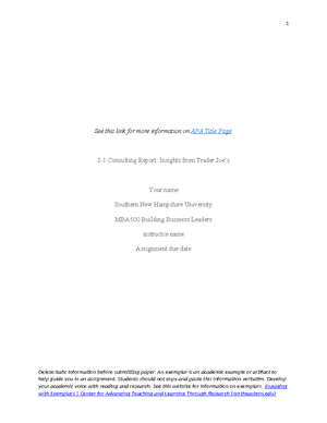 1-4 Consulting Report-template and exemplar (1) - 1-4 Consulting Report ...