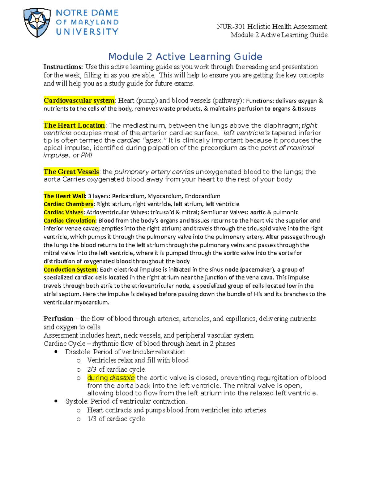 Module 2 Active Learning Guide - Module 2 Active Learning Guide Module ...