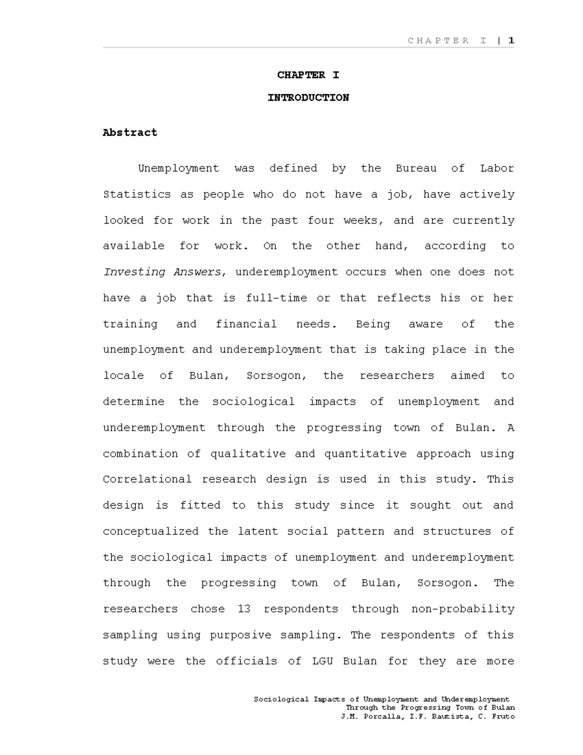 Chapter 1 Introduction and Background of the Study - CHAPTER I ...