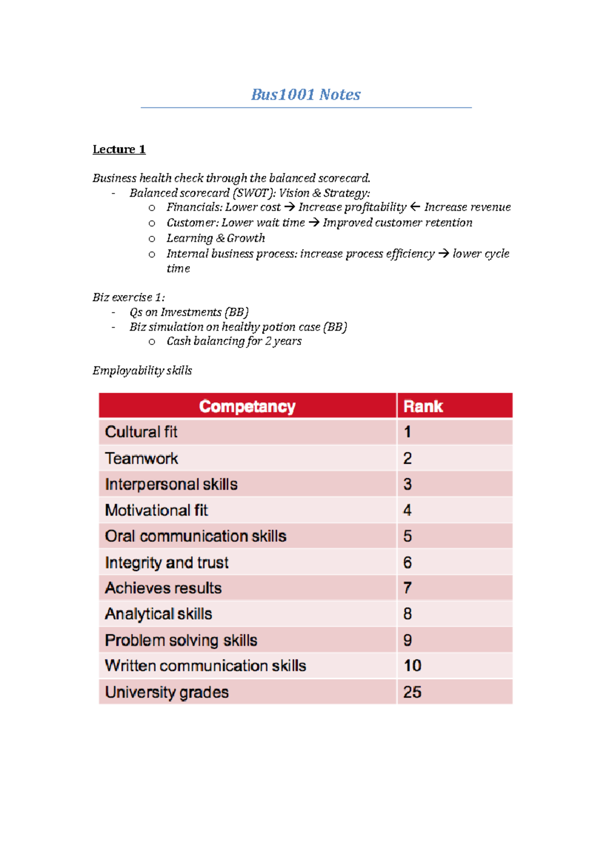 Lecture notes, full set of lectures notes with incorporated notes from ...