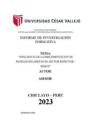 Memoria Descriptiva Electricas - MEMORIA DESCRIPTIVA INSTALACIONES ELECTRICAS PROYECTO ...