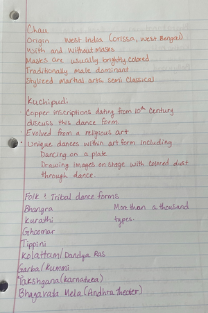 World Dance Unit 2 - DANC-1305 - Studocu