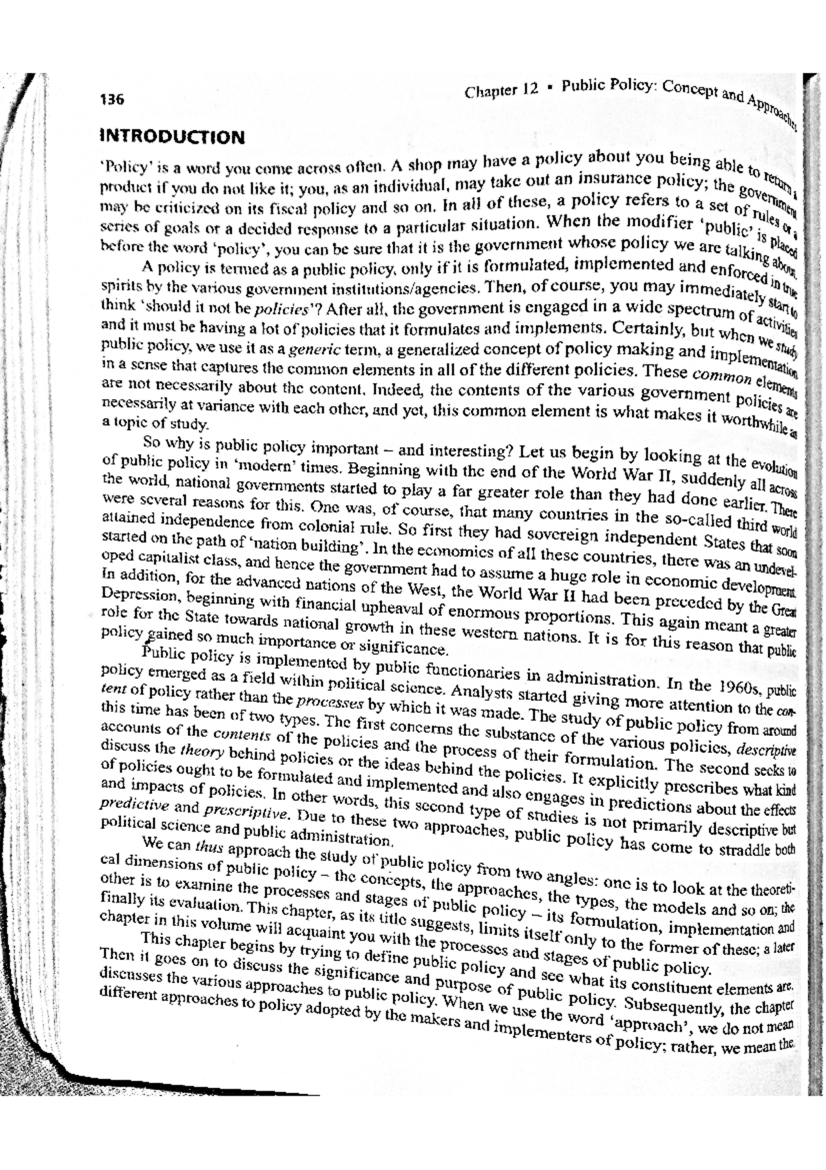 Public Policy Definition Approaches And Process B A Hons Political