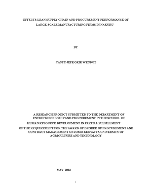 Role of Project Leadership and Communication in Kenya - They require ...