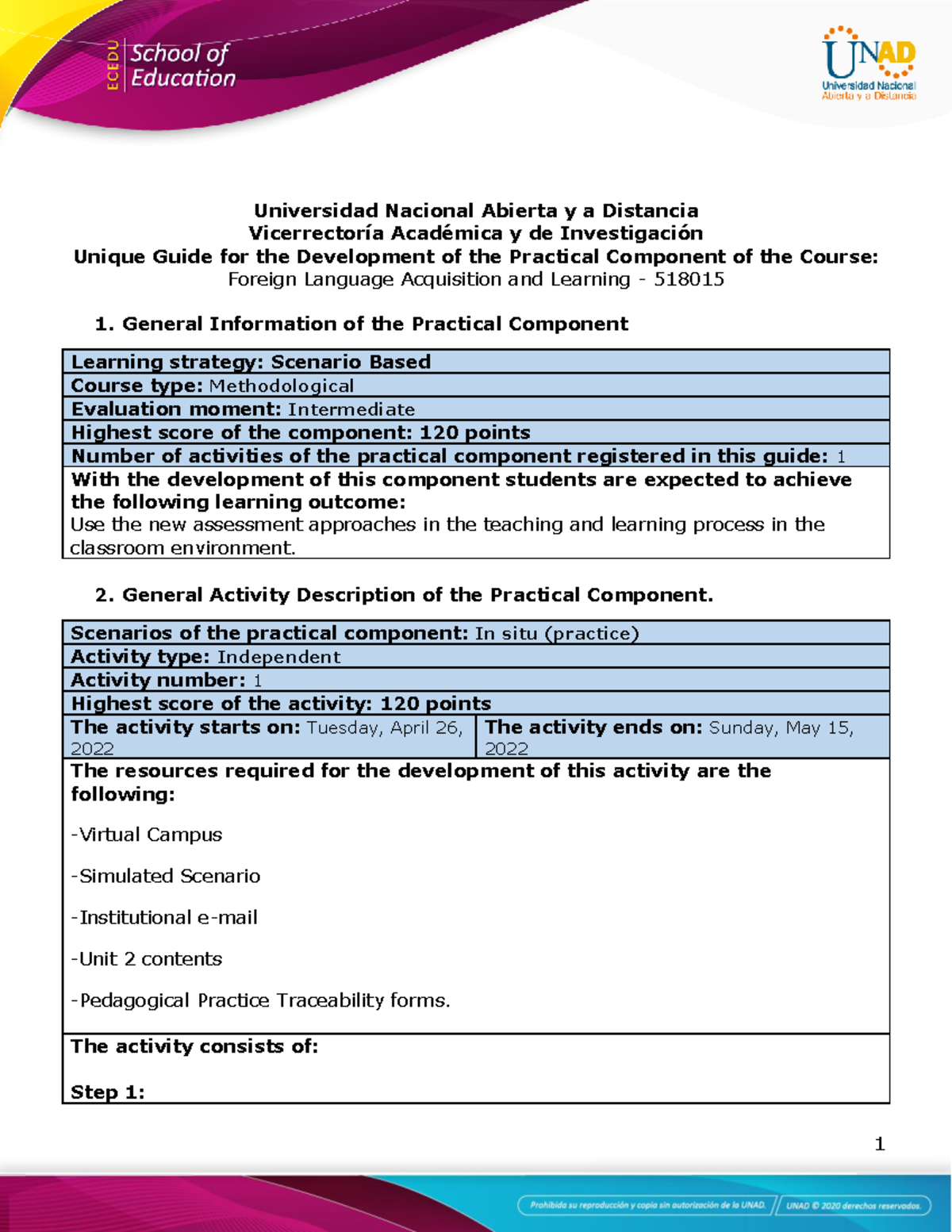Guide for the Development of the Practical Component - Phase 4 ...