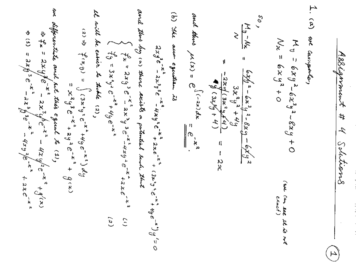 Assignment 4 Solutions - Math 204 - Studocu