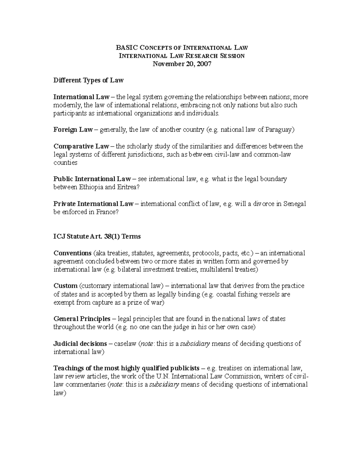 International Law Basic Concepts 07 - BASIC CONCEPTS OF INTERNATIONAL ...