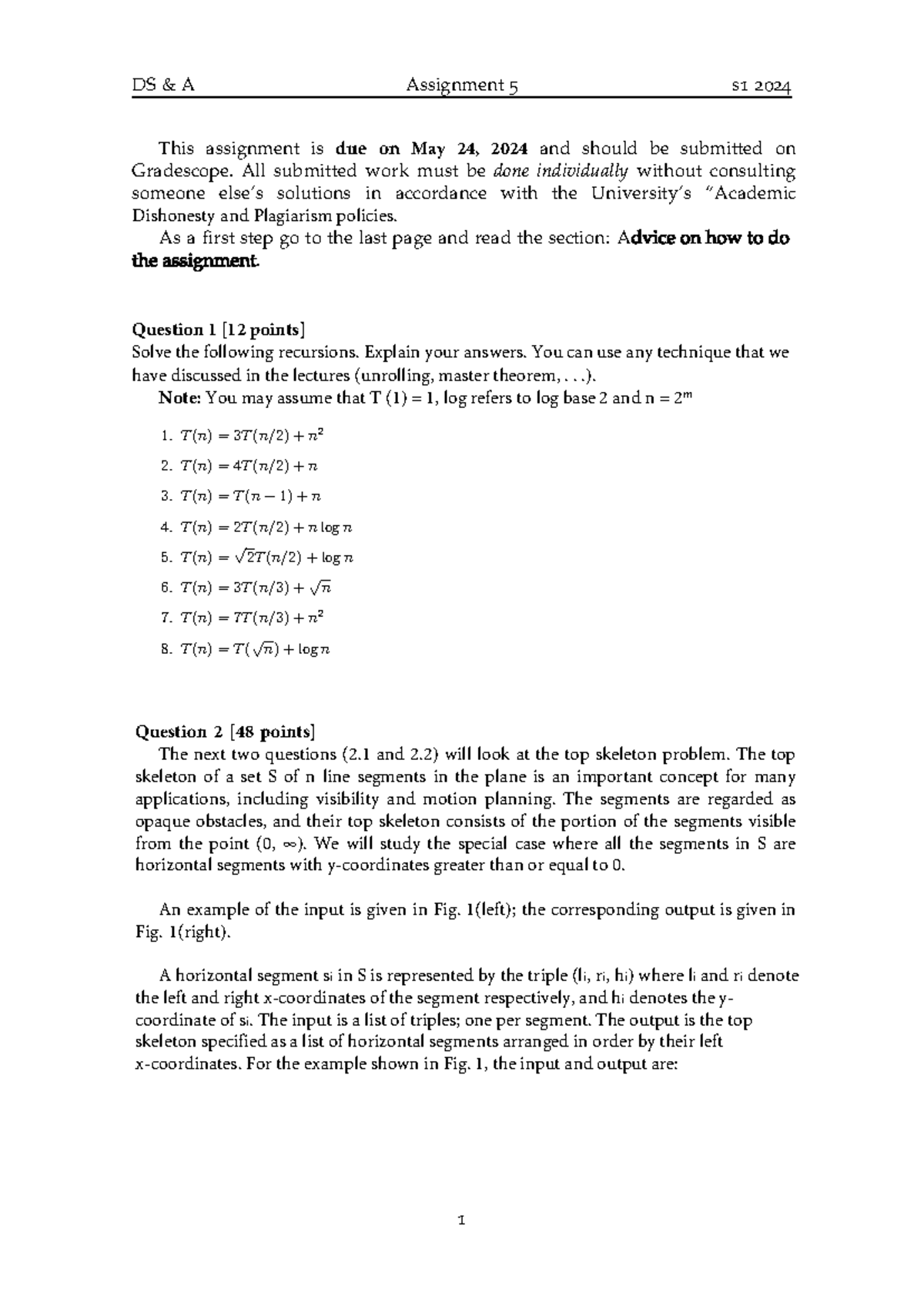 Assignment 5 - This assignment is due on May 24, 2024 and should be ...