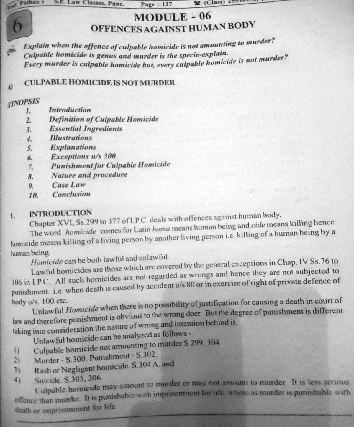 ballb notes of subject ipc 3rd year ballb , indian penal code lecture ...