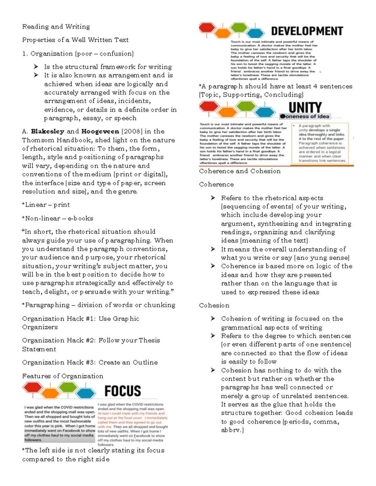 RNW- Reviewer - Reading and Writing Properties of a Well Written Text ...