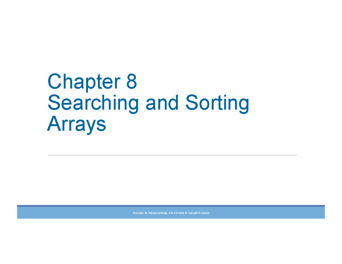 Prelude Programming 6ed pp08, lecture notes - Information Technology ...