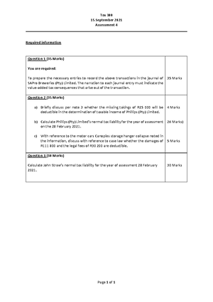 Tutorial Questions - Financial Accounting - Studocu