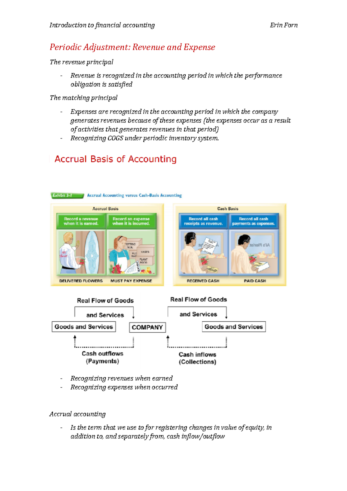 7. Periodic Adjustment: Revenue and Expenses and Activities - Periodic ...