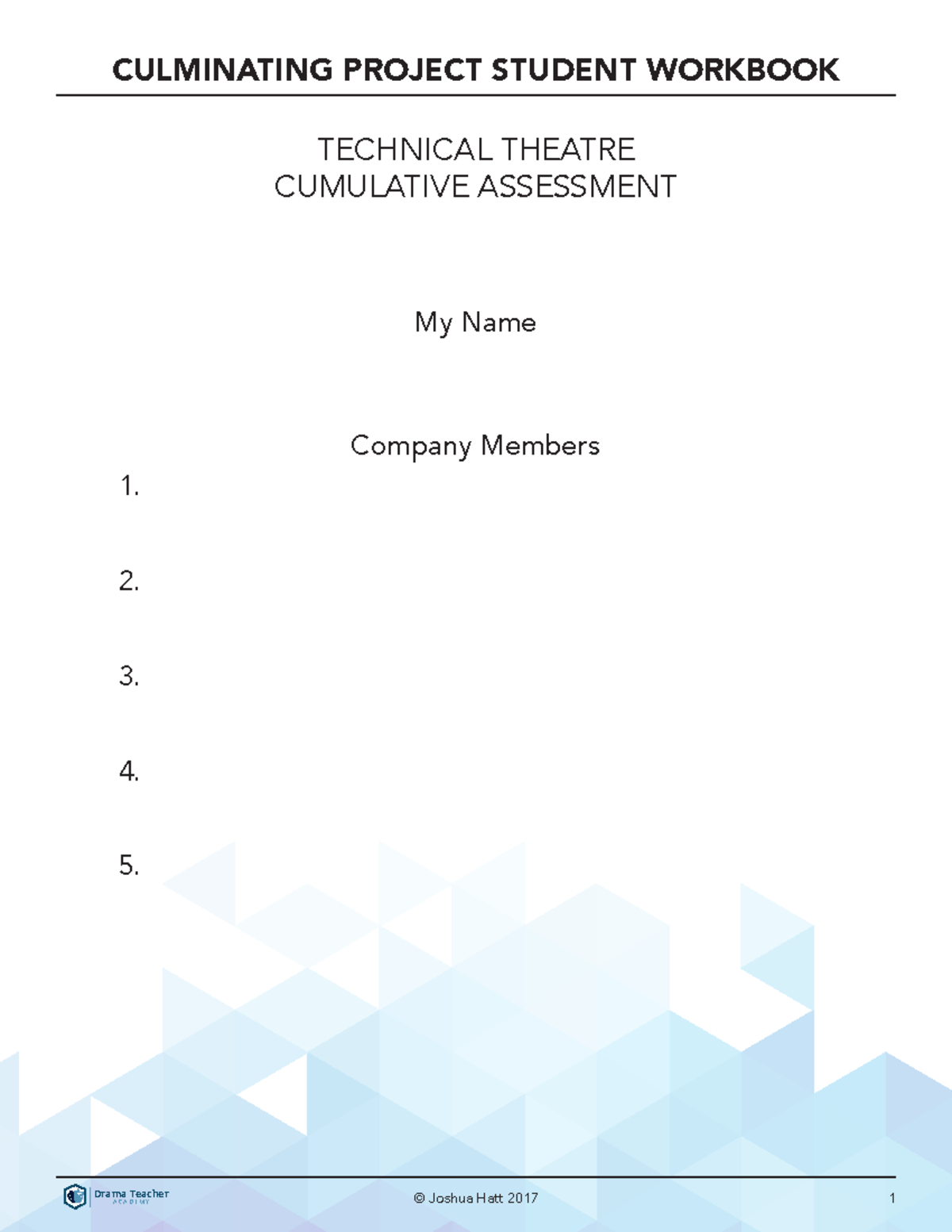 Culminating Project Student Workbook - PDF - CULMINATING PROJECT ...