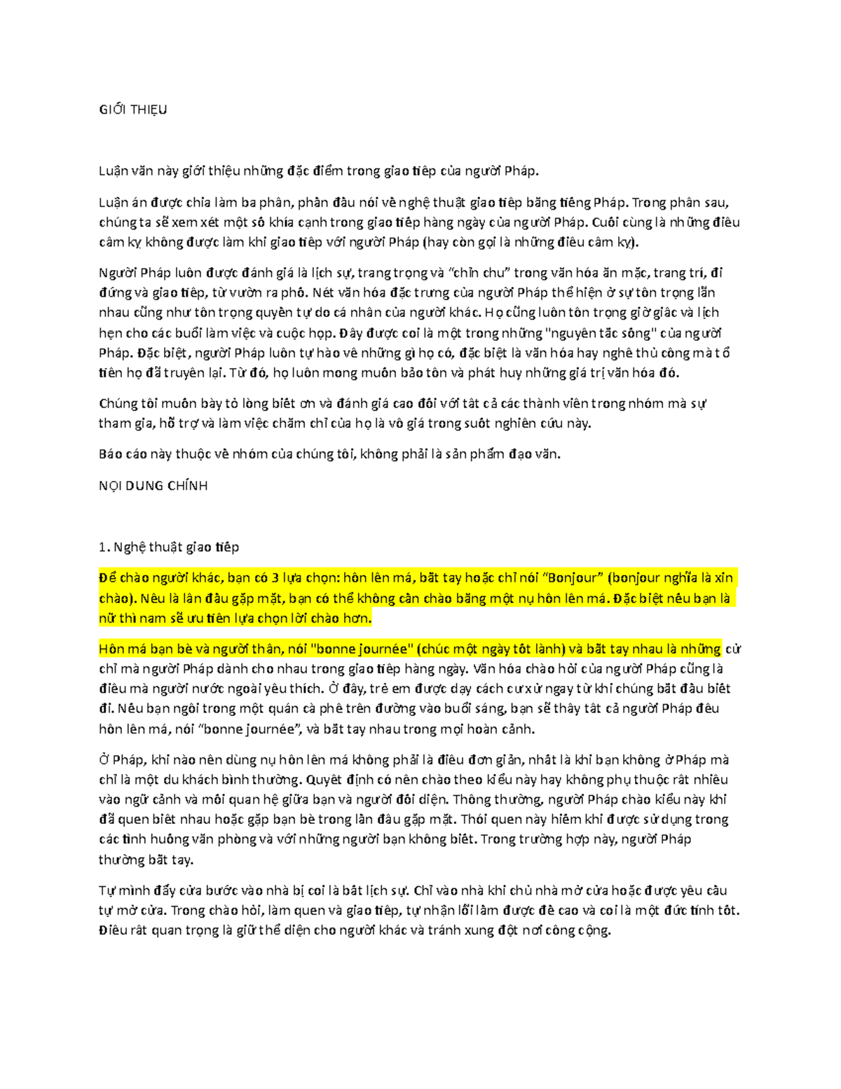GIỚI THIỆU - .... - GI ỚI THI U Ệ Lu n văn này gi i thi u nhậ ớ ệ ững đ c đi m trong giao tếếp c ...