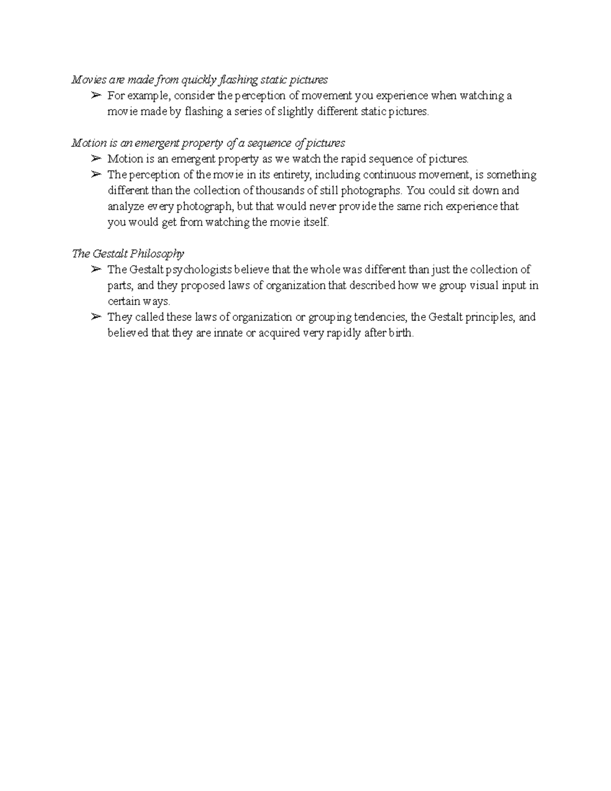 Form 2 - Form 2 lecture notes - Movies are made from quickly flashing ...