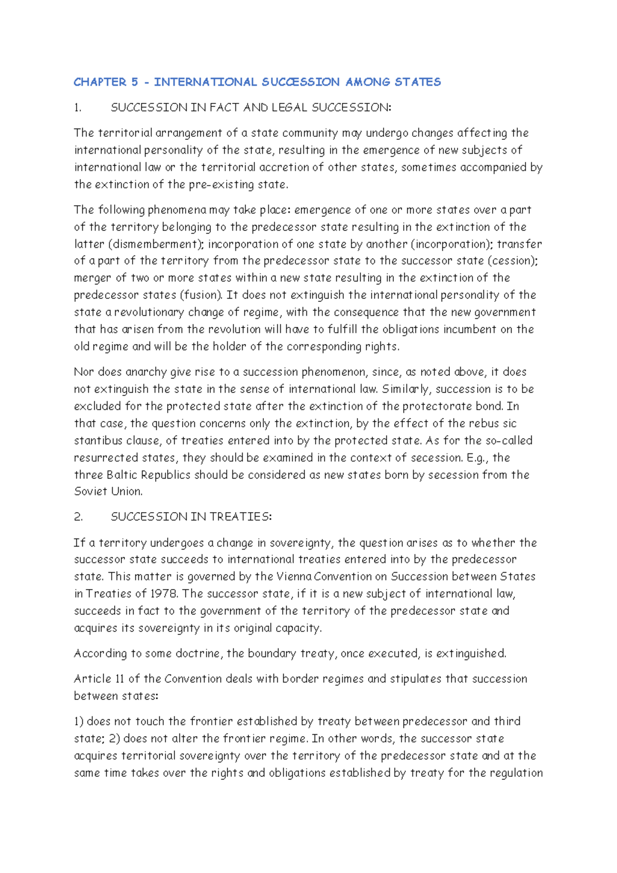 Chapter 5 - Introduction To International Law - CHAPTER 5 ...