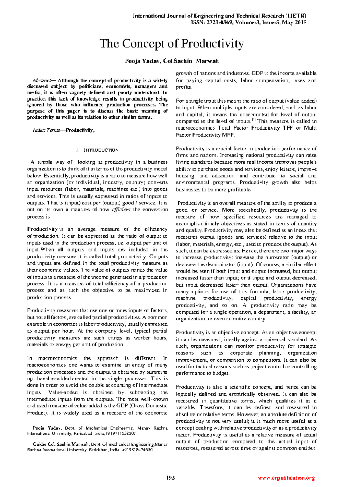 Ijetr 032199 - International Journal of Engineering and Technical ...