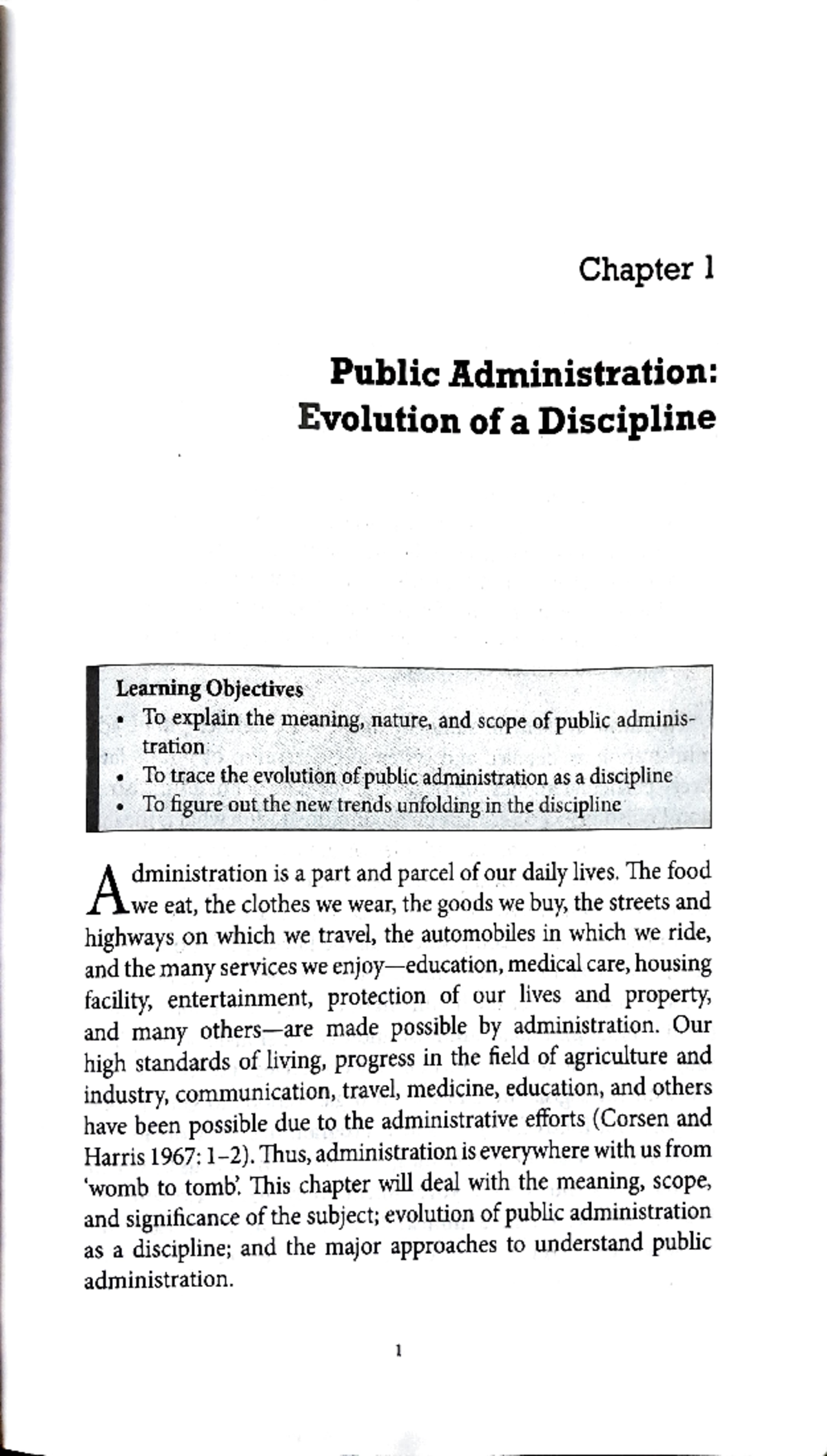 Public Administration Reading - B.A.(Hons.) Pol. Science - Studocu