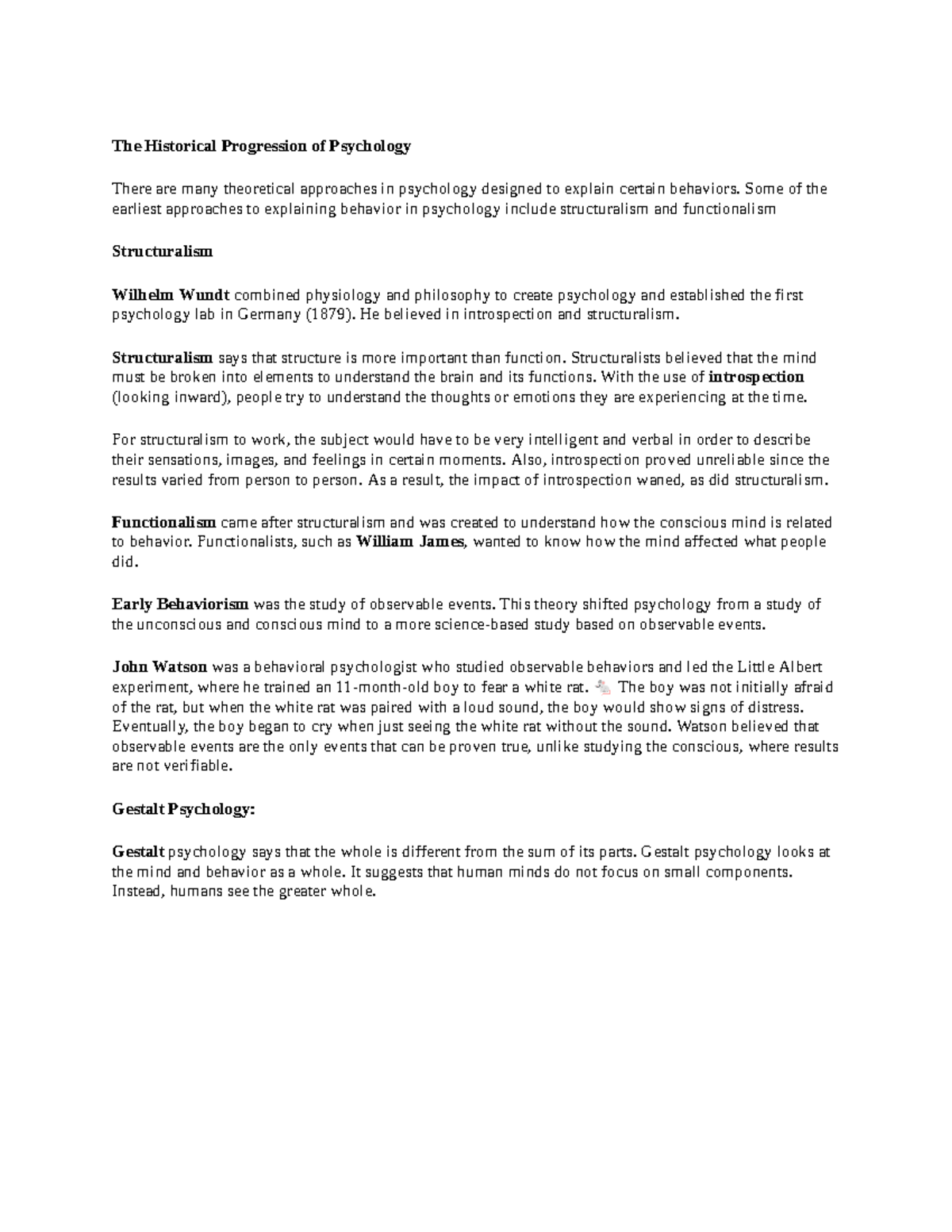 AP Psychology Quarter 1 Exam Review - Google Docs - The Historical ...
