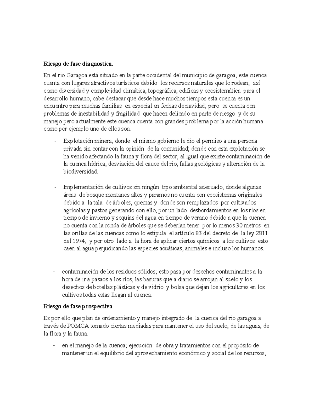 Tarea colaborativa - vbkbkb - Riesgo de fase diagnostica. En el rio ...